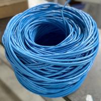 China Unshield Bulk CAT6 Ethernet Cable 4 Pairs CCA Copper Clad Aluminum 1.0 HDPE Insulation for sale