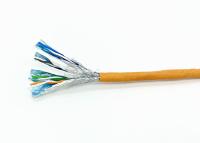 China S/FTP AL Foil Shielde Bulk CAT6A Ethernet Cable Each Pair 500MHz 10G Bit / S for sale