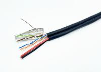 China FTP CAT5E+2C Power Siamese Camera Cable 4P Twisted 8 Figure Outdoor UV PE Video Wire for sale