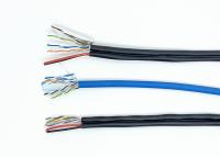 China FTP CAT5E+2C Power Siamese Camera Cable 4P Twisted 8 Figure Outdoor UV PE Video Wire for sale