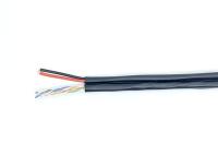 China Unshielded CAT5E+2C Siamese Camera Cable 4P Twisted 24AWG for Monitoring System for sale