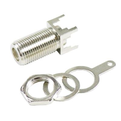 China Tower Type Female F 180 Coaxial Cable Connector for sale