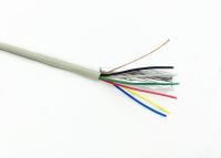 China 6 Core Stranded 0.22mm2 SQ Shielded Security Alarm Cable for sale