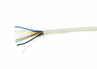 China 6 Core Stranded 0.22mm2 SQ Shielded Security Alarm Cable for sale