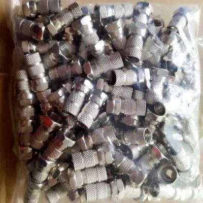 China F Screw Coaxial Cable Connector 20cm 7.0mm OD for RG6 CATV ZN Alloy Adaptor for sale