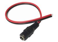 China Camera Installation Red and Black CCTV Power Cable with DC Female Plug for sale