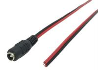 China Camera Installation Red and Black CCTV Power Cable with DC Female Plug for sale