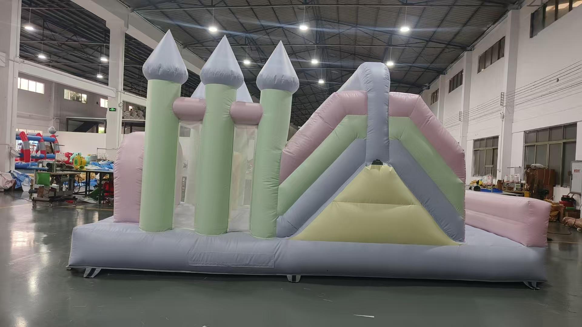 Inflatable castle at community gathering