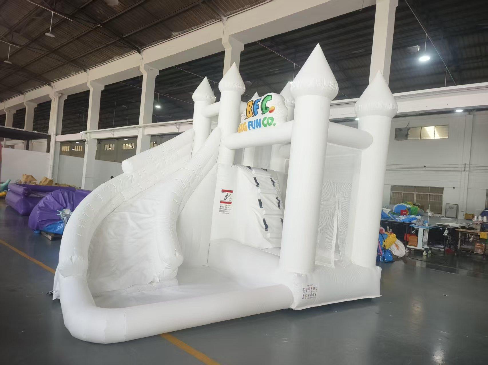 Inflatable castle at corporate event