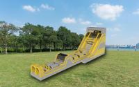 China Yellow Large Toxic Rush Inflatable Obstacle Course With Challenge for sale