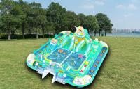 China Giant Multi Color Family Inflatable Water Park With Small Floating Toys for sale