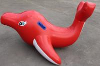 China Small Red Dolphin Inflatable Water Floating Toys 3*1m for Park for sale