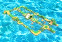 China Yellow Green PVC Inflatable Water Obstacles Circle Challange For Sale for sale