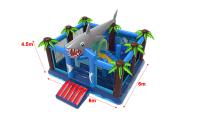 China Inflatable Shark Attack Bounce House Kids Bouncy Jumping Castle for sale
