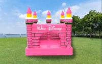 China Pink Color Inflatable Disney childrens inflatable bouncy castle for sale