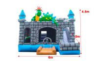 China Inflatable Dinosaur  Bounce House With Slide Jumping Castle For Kids for sale