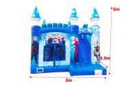 China Inflatable Snow Ice Princess  Bounce House With Slide For Childrens for sale