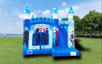 China Inflatable Snow Ice Princess  Bounce House With Slide For Childrens for sale
