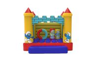 China Commercial Grade Small Size Inflatable Smurfs Jumping Bounce House for sale