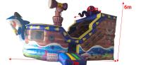 China Commercial Grade Inflatable Dry Slide for Pirate Ship Theme for sale