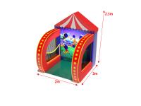 China Football Carnival Inflatable Games 2x2x2.5m For Playground Park for sale