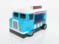 China Outdoor Inflatable Games Blue Car Snack Food Tent For Rental Sale for sale