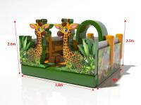 China Inflatable  Jumping Castle Giraffe Theme Park for Kids Physical Development for sale