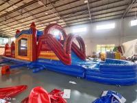 China Children Inflatable Bounce House And Slide Customized With Pool Stopper for sale