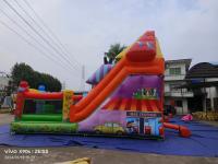 China Fun Park Dry Inflatable Bouncy Slides With Candy Shop Theme for sale