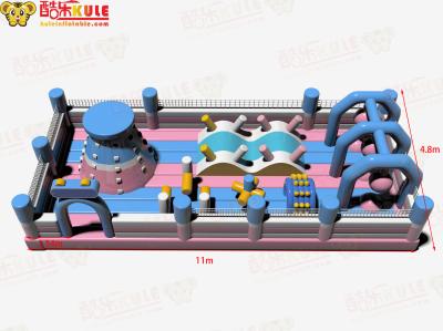 China Inflatable Jumping Castle With Clibing Obstacles Bouncy Park for sale