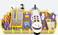 China Large Szie Airplane Theme Park Inflatable Bouncy Castle playground for sale