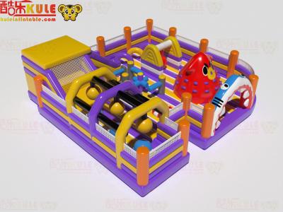 China Angry Birds Inflatable Bouncy Jumping Park With Obstacles For Childrens for sale