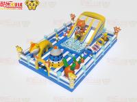 China Indoor Commercial Grade Inflatable Bouncy House With Slides for sale
