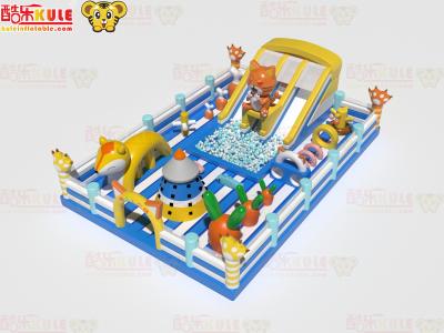 China Indoor Commercial Grade Inflatable Bouncy House With Slides for sale