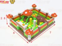 China Small Size Mushroom Inflatable Jumping Castle For Young Age Kids for sale