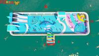 China Commercial Jumping Inflatable Water Slides Outdoor Playground for sale