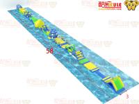 China Adult Inflatable Water Obstacles Outdoor Park On Lake Ocean for sale
