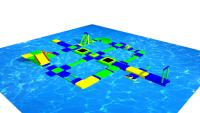 China Summer Inflatable Water Obstacles Airtight Park On Lake Ocean for sale