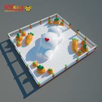 China Big Pool Inflatable Rabit With Carrot Jumping Boucny Castle for sale