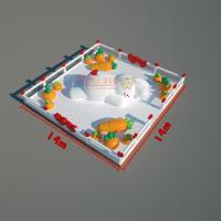China Big Pool Inflatable Rabit With Carrot Jumping Boucny Castle for sale