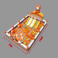 China Inflatable Rabit Castle With Obstacles Park (Orange & White ） for sale