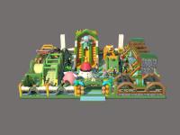China Jungle Theme Park Inflatable Bouncing Castle For Children Playground for sale