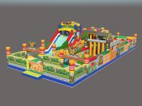 China Jungle Tiger Theme Inflatable Fun Park For Childrens Playground for sale
