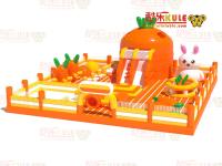 China Carrot Park Inflatable Small Jumping Castle ( Orange & Yellow ) for sale