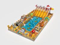 China Pvc Challenge Obstacles Inflatable Water Castles Around The Pool for sale