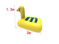 China Yellow Duck Inflatable Water Floating Toys On Lake And Ocean for sale