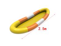 China PVC Inflatable Water Pool White Yellow Orange Color 2.5m For Children for sale
