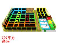China Professional Indoor Trampoline Park With Pvc Pp Nylon Materials for sale