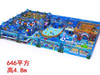 China Kids Large Soft Play Equipment Customized With Blue Ocean Pirate Theme for sale