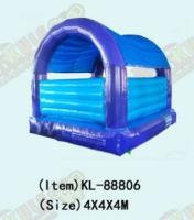 China Versatile Inflatable Blue Color Bouncy Castle For Childrens for sale